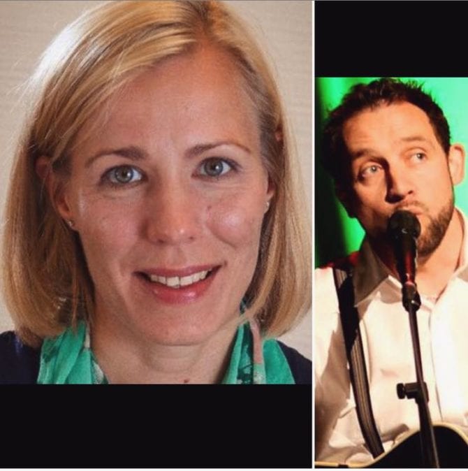 Anne Babb, aðalskrivari í altjóða Bláa Krossi, vitjar Skjólið - Blái ...